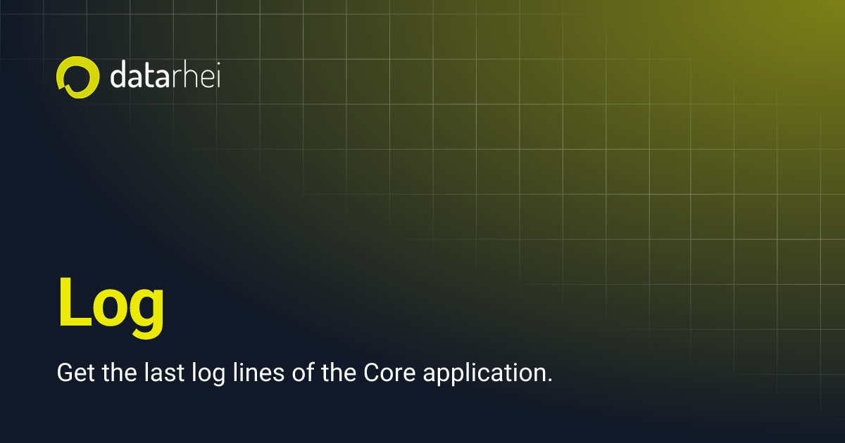Log | Core